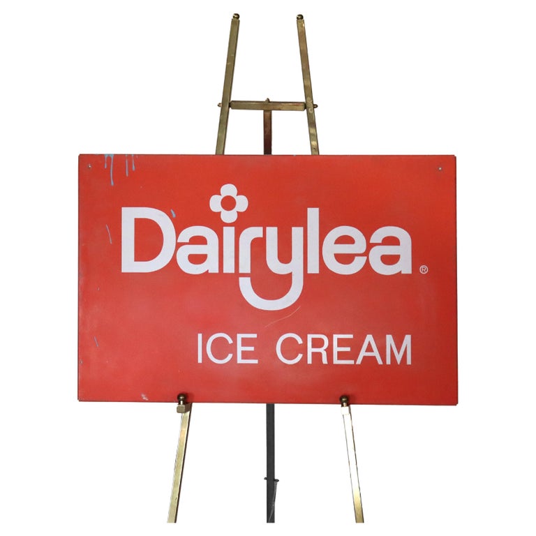 Vintage Tin Dairylea Ice Cream Dairy Advertising Sign C1960 – Antique ...